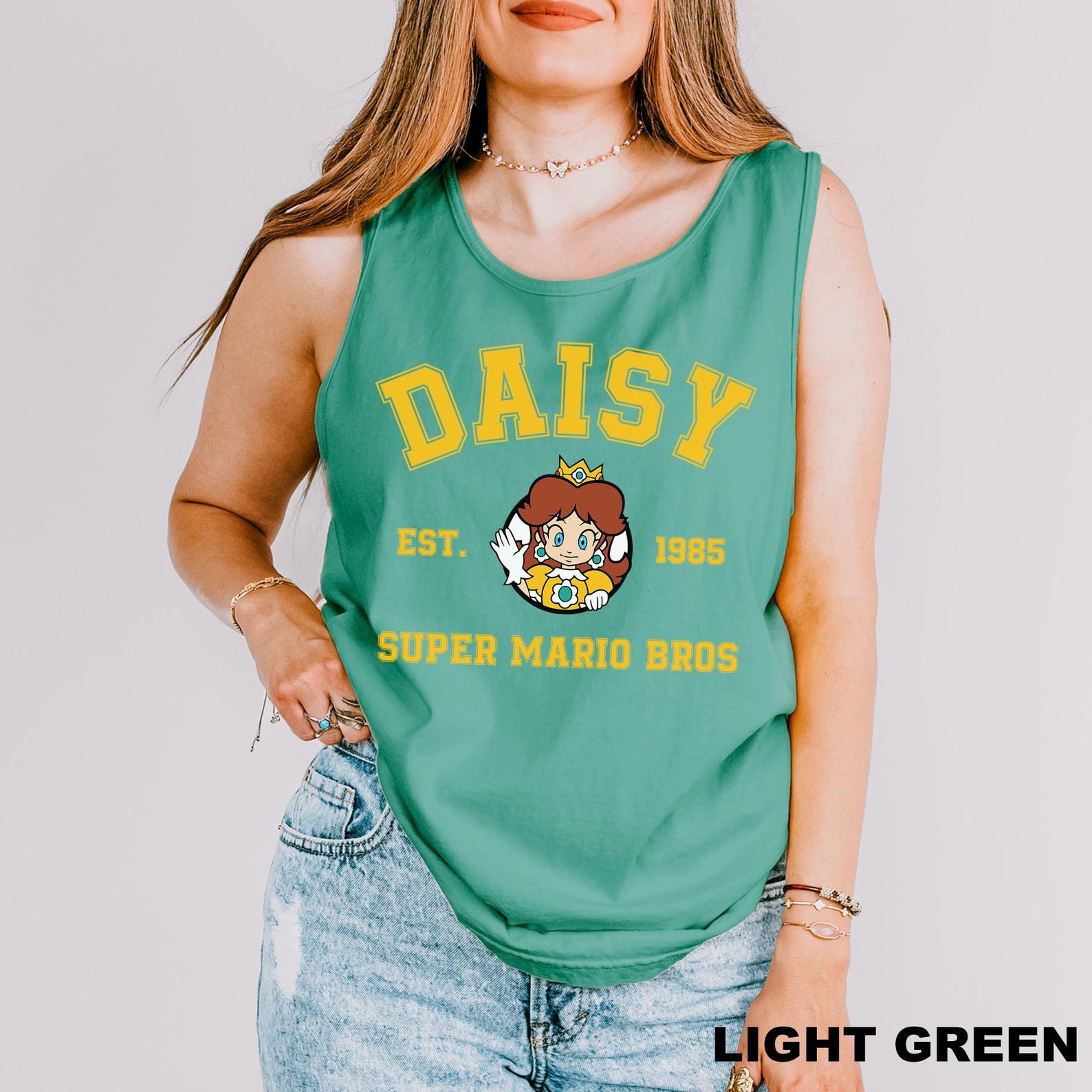 Custom Super Mario Tank Top, Comfort Colors Tank Top, Mario Family ...