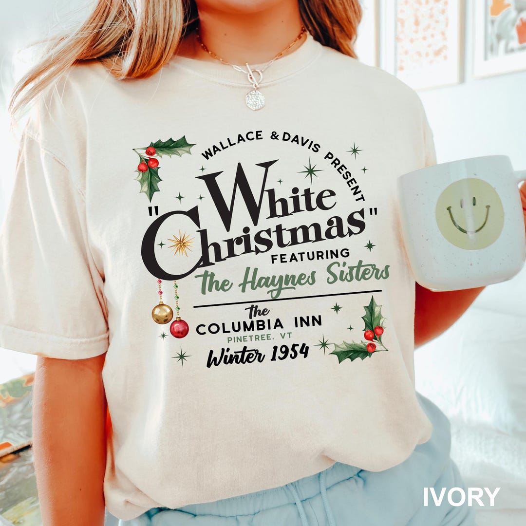 White Christmas Movie Shirt, Comfort Colors Christmas Shirt, Christmas ...
