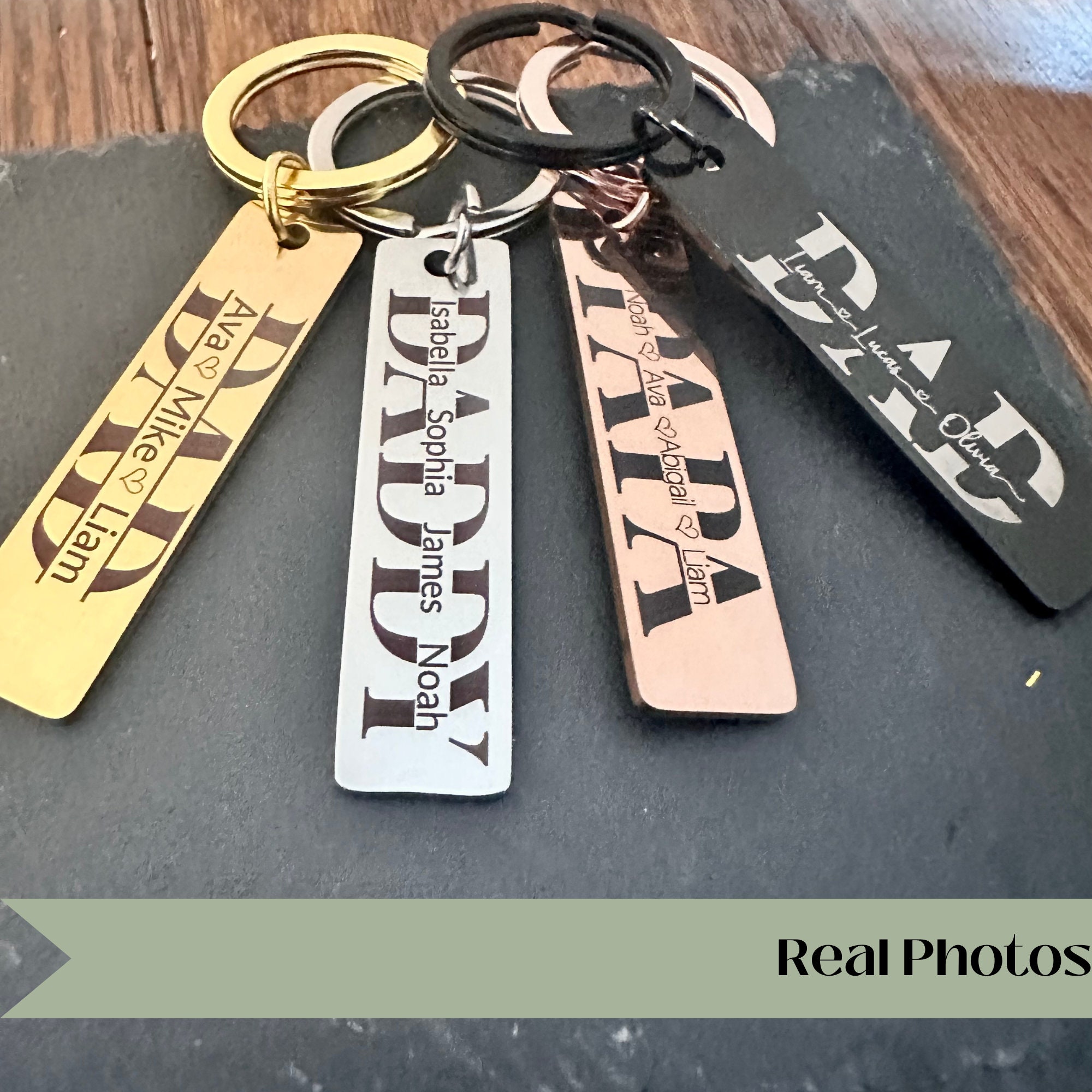 Personalized Engraved Stainless Steel Keychains, Customizable Key ...