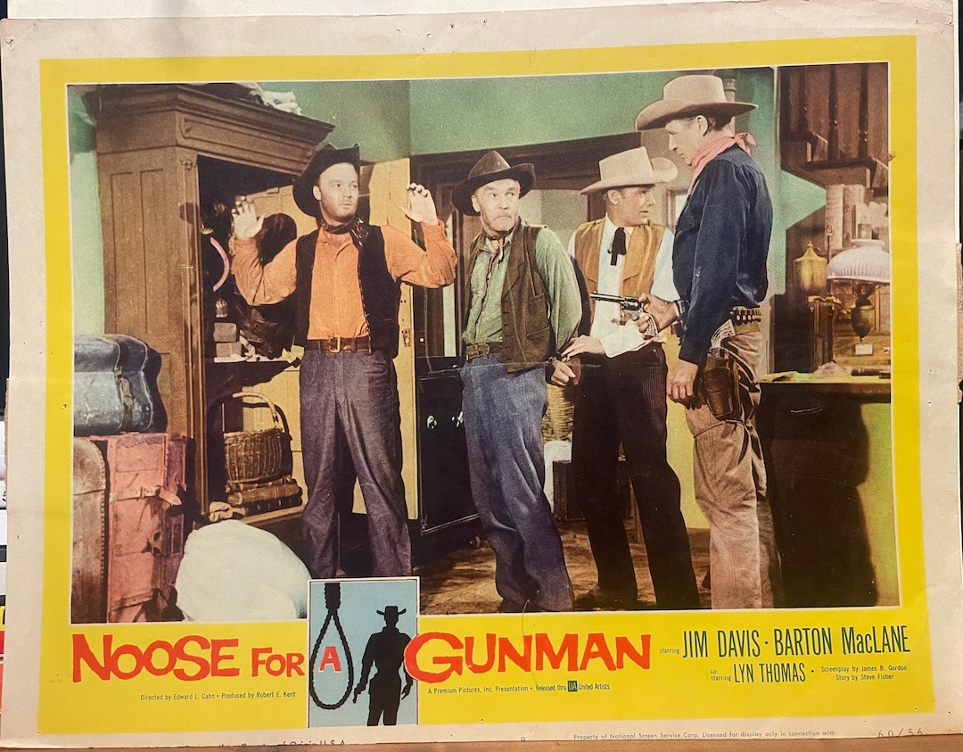 Noose for a Gunman (1960) Western Movie Lobby Card W/ Jim Davis (60/56 ...