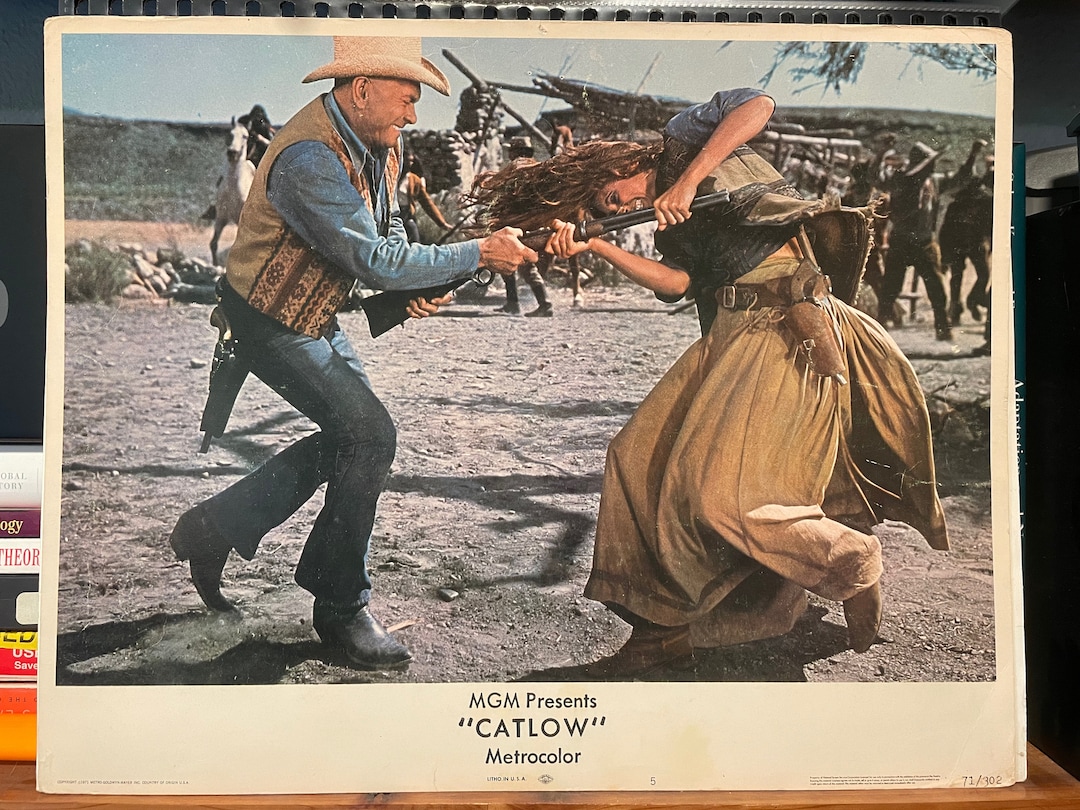 Catlow (1971) Western Movie Lobby Card W/ Yul Brynner (71/302) - Etsy