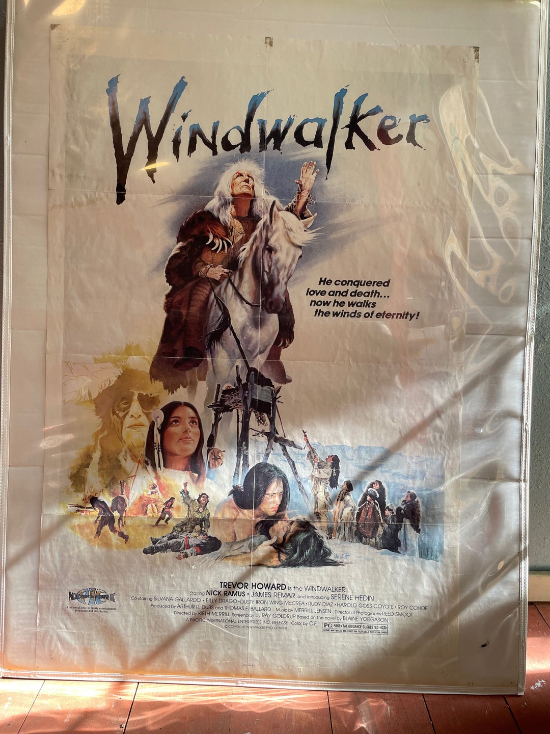Windwalker (1980) Collectible Western Movie Poster W/ Trevor Howard, Nick Ramus, Serene Hedin - Etsy
