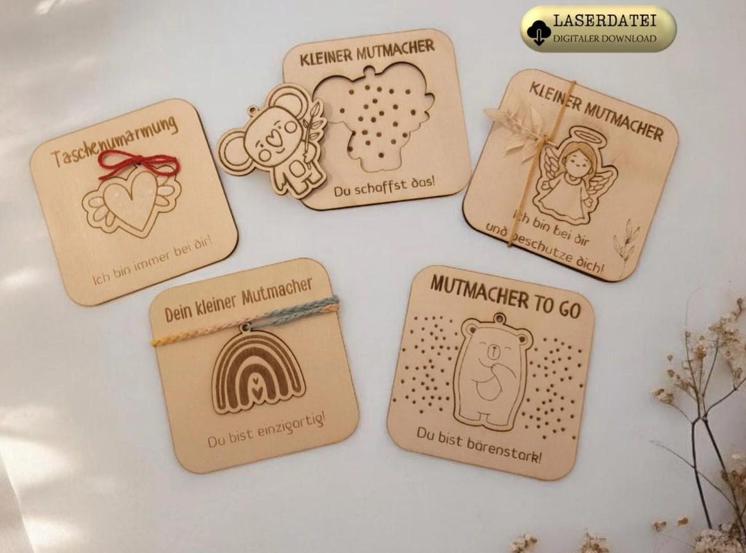 Archivo láser Ánimo Guardian Angel SVG Lasercut XCS incl. Abrazo de ...