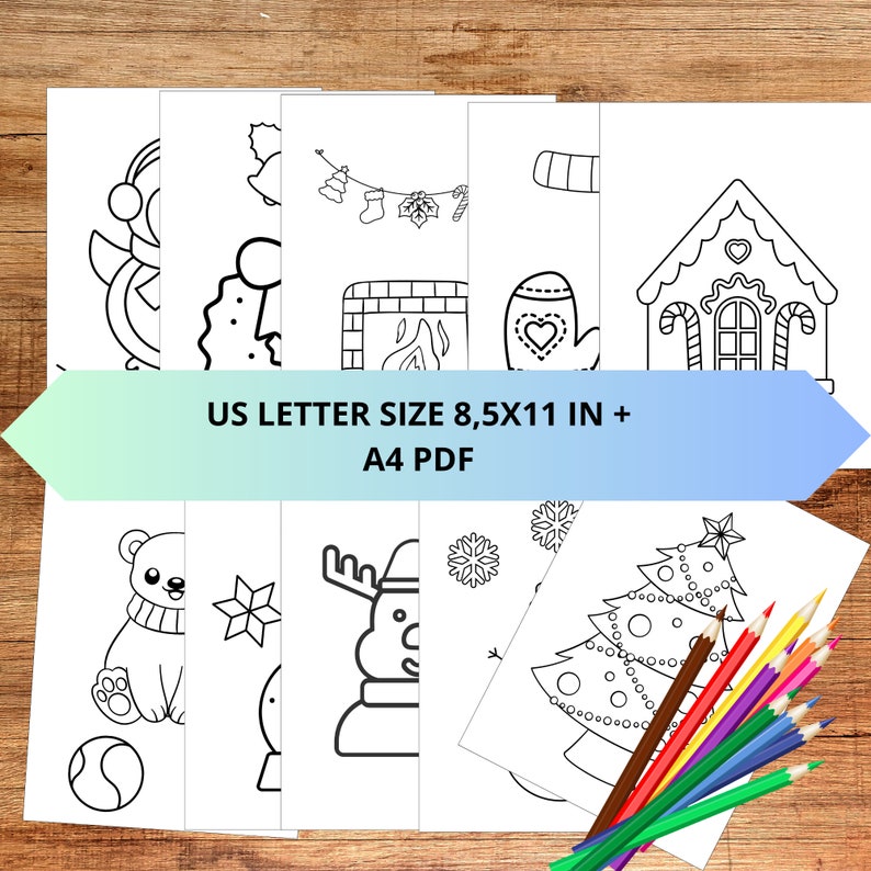 Printable Coloring Pages for Kids, Todler, Preschool, A4 US Letter ...