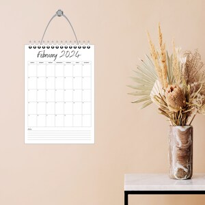 Printable Monthly Planner 2024/ Digital Calendar/ Minimalist - Etsy