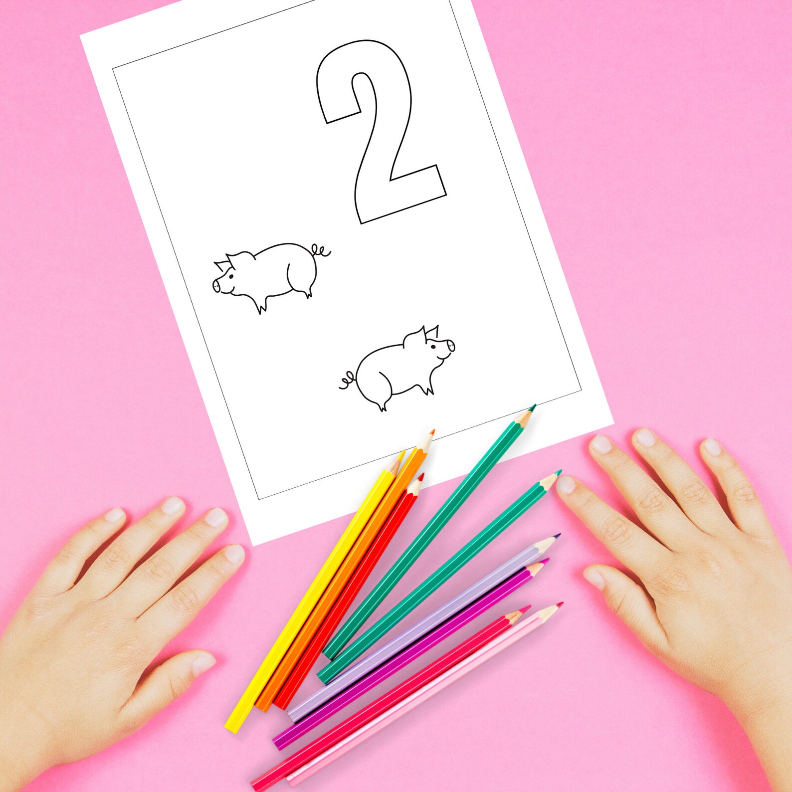 Printable Coloring Numbers for Kids 1-10 Learning to Count Preschool ...