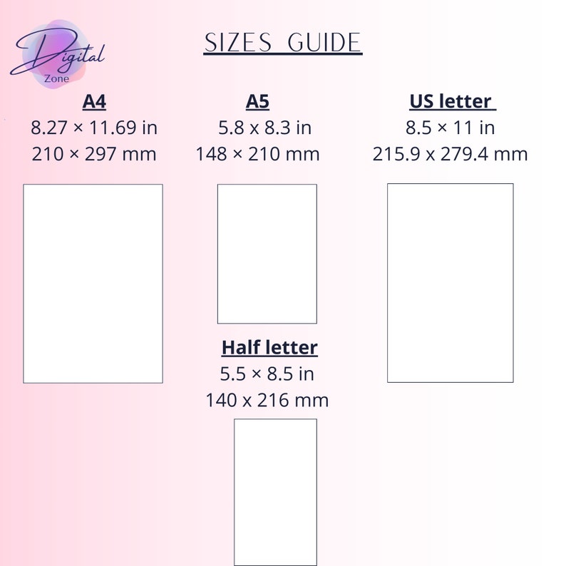 Printable Planner Bundle Cover Minimalist Black & White 24 Pages ...