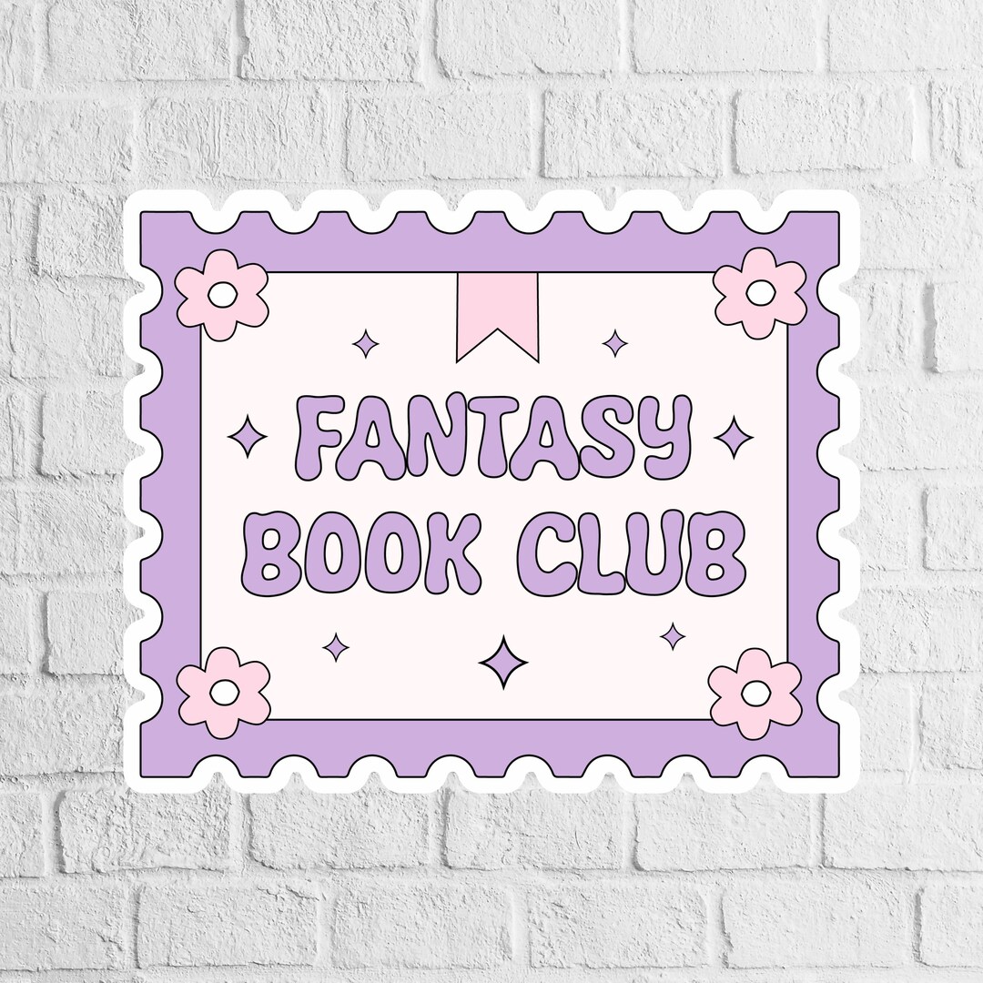 Fantasy Book Club Stamp Sticker|| Bookish Stickers, Kindel Sticker ...