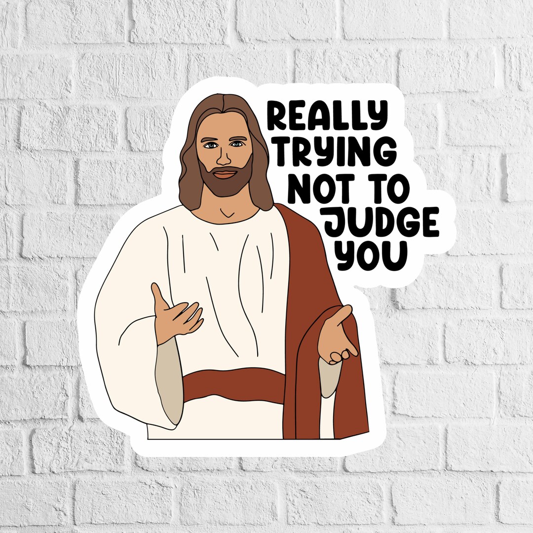 Jesus Judging || Vinyl Stickers for the Smut Lovers,bookworm,bookish ...