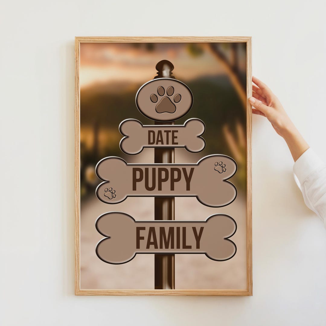 Personalized Dog Wall Art Pet Family Portrait Dog Mom Gift Pet Wall ...