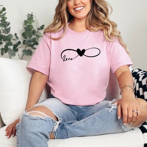 Infinity Love T-shirt, Infinity Symbol Tee, Love Quote Shirt, Romantic ...