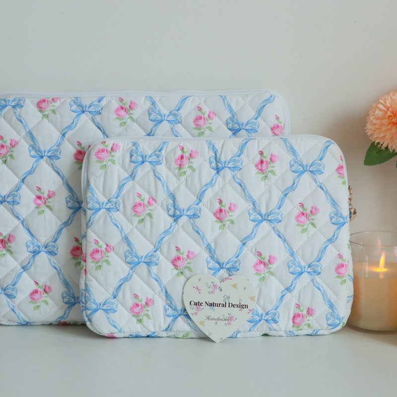 Blue Bow Laptop Case - Etsy