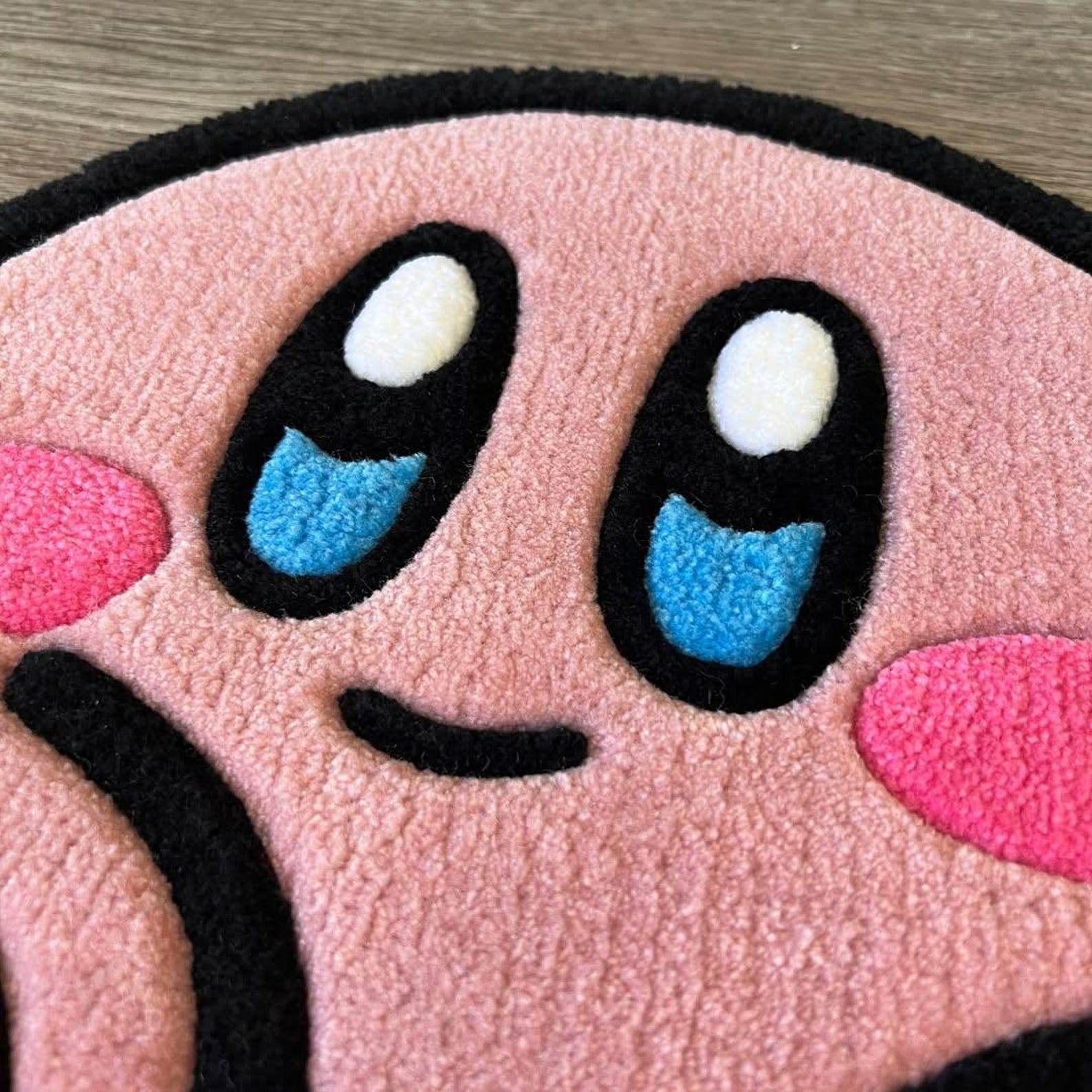 Custom Handmade Tufted Pink Character Rug for Anime Fans and Gamers ...