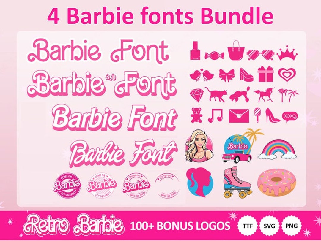 4 Dolly Font Ttf,otf Plus 100 Logos for Download Clipart Digital ...