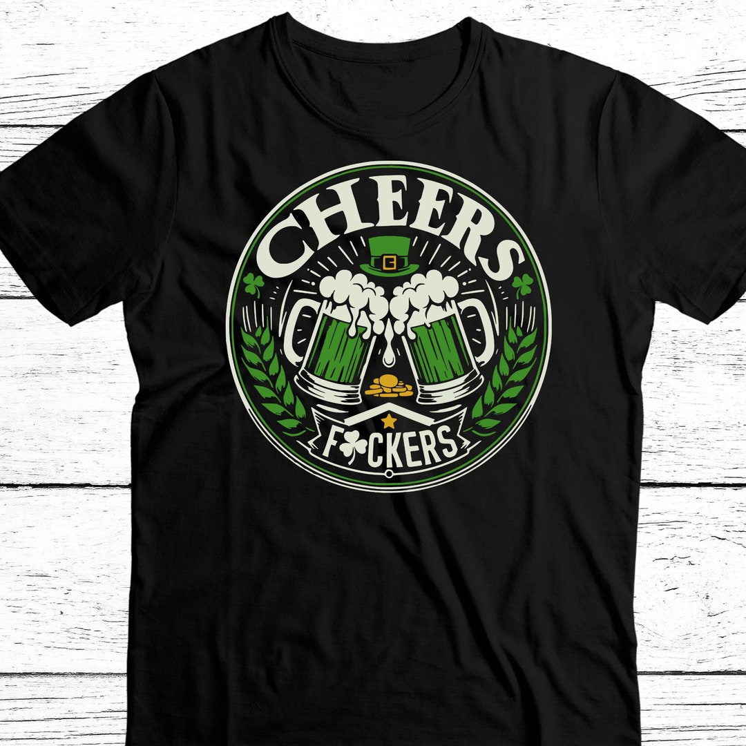 Cheers St Patrick's Day Green DTF Transfers, Clear Film, Full Color ...