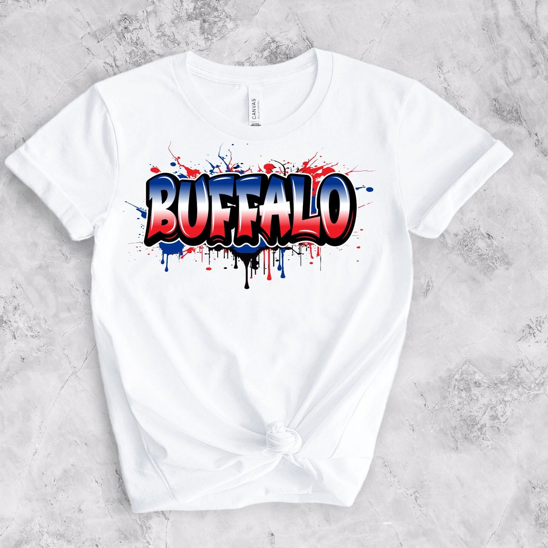 Buffalo Graffiti Paint Drip DTF Transfers, Ready to Press, Heat ...