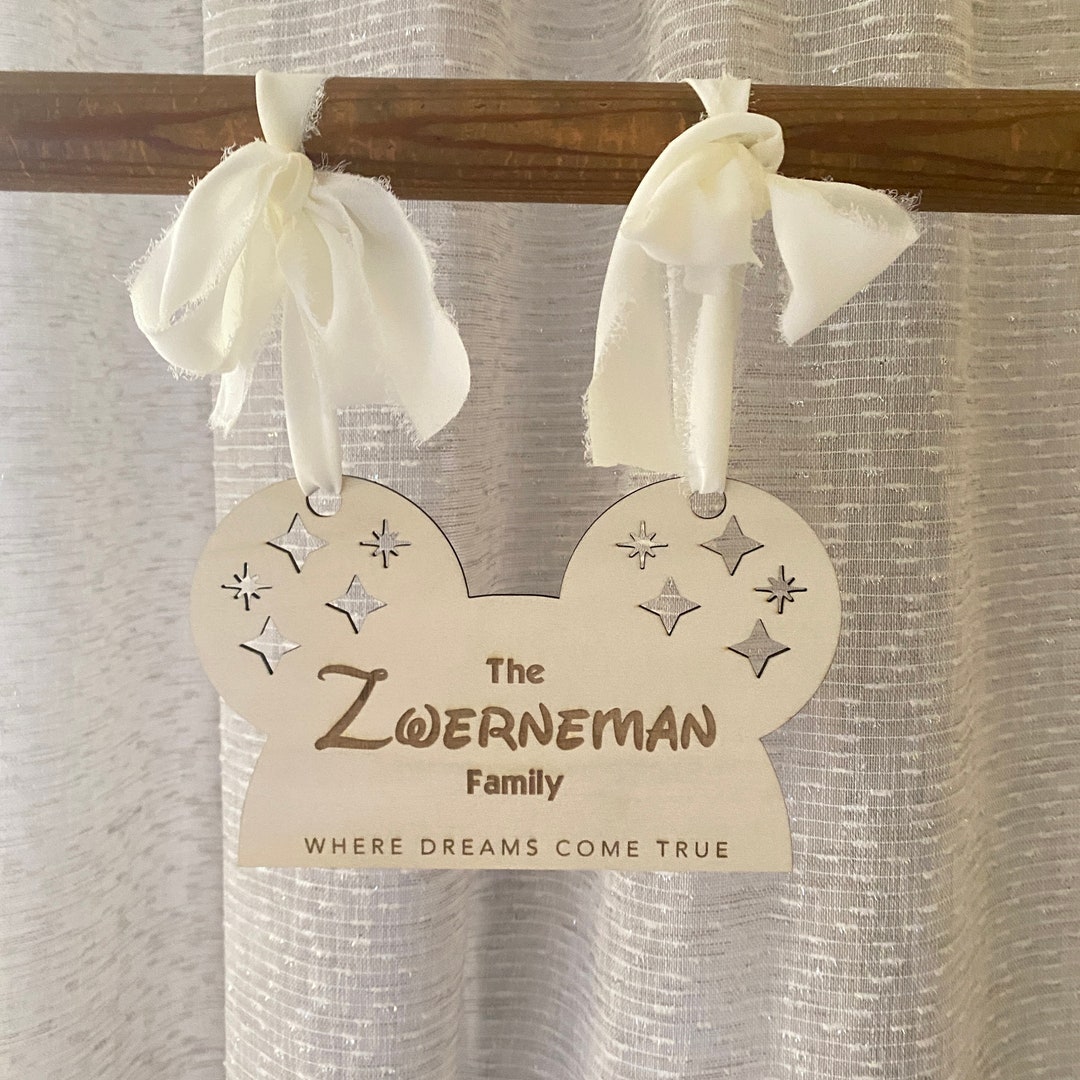 Disney Stroller Sign Engraved Wooden Sign Disneyland Stroller Tag ...