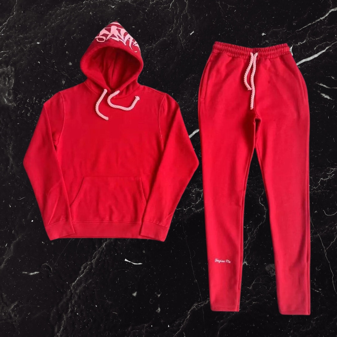 SYNAWORLD Syna Logo Tracksuit Red SYNA WORLD Tracksuit Red - Etsy