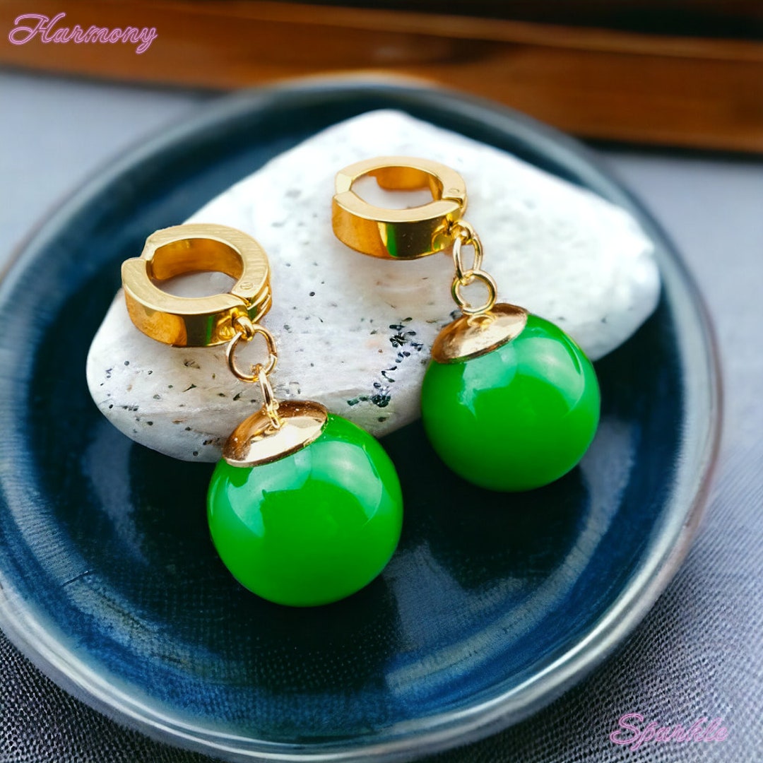 Potara Earrings : Dragon Inspired Earrings Ball, Goku Earrings, Anime ...