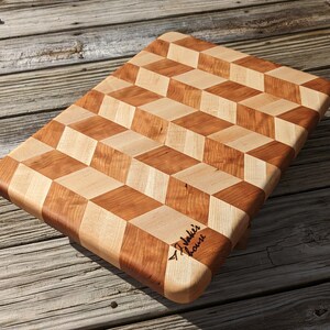 Beautiful Cutting Board or Serving Board With Chevron Pattern - Etsy