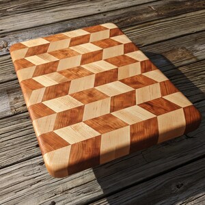 Beautiful Cutting Board or Serving Board With Chevron Pattern - Etsy
