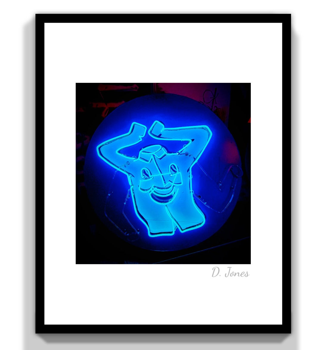 Las Vegas, Nevada ‘tidy Whitey’ Neon Sign Mid-century Laundry Happy ...