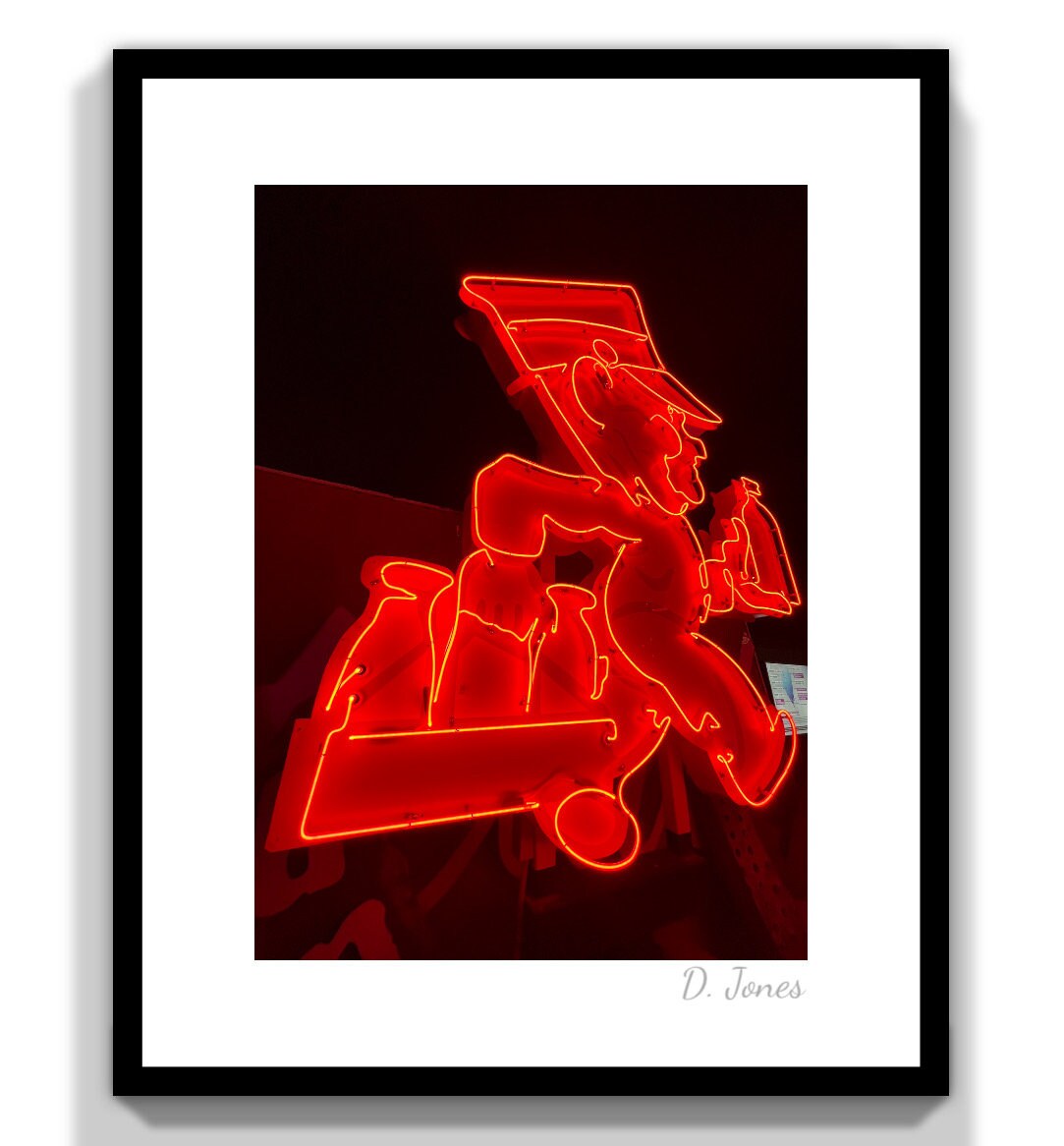 Las Vegas, Nevada ‘milkman’ Neon Sign Bright Mid-century Art Deco Hat ...