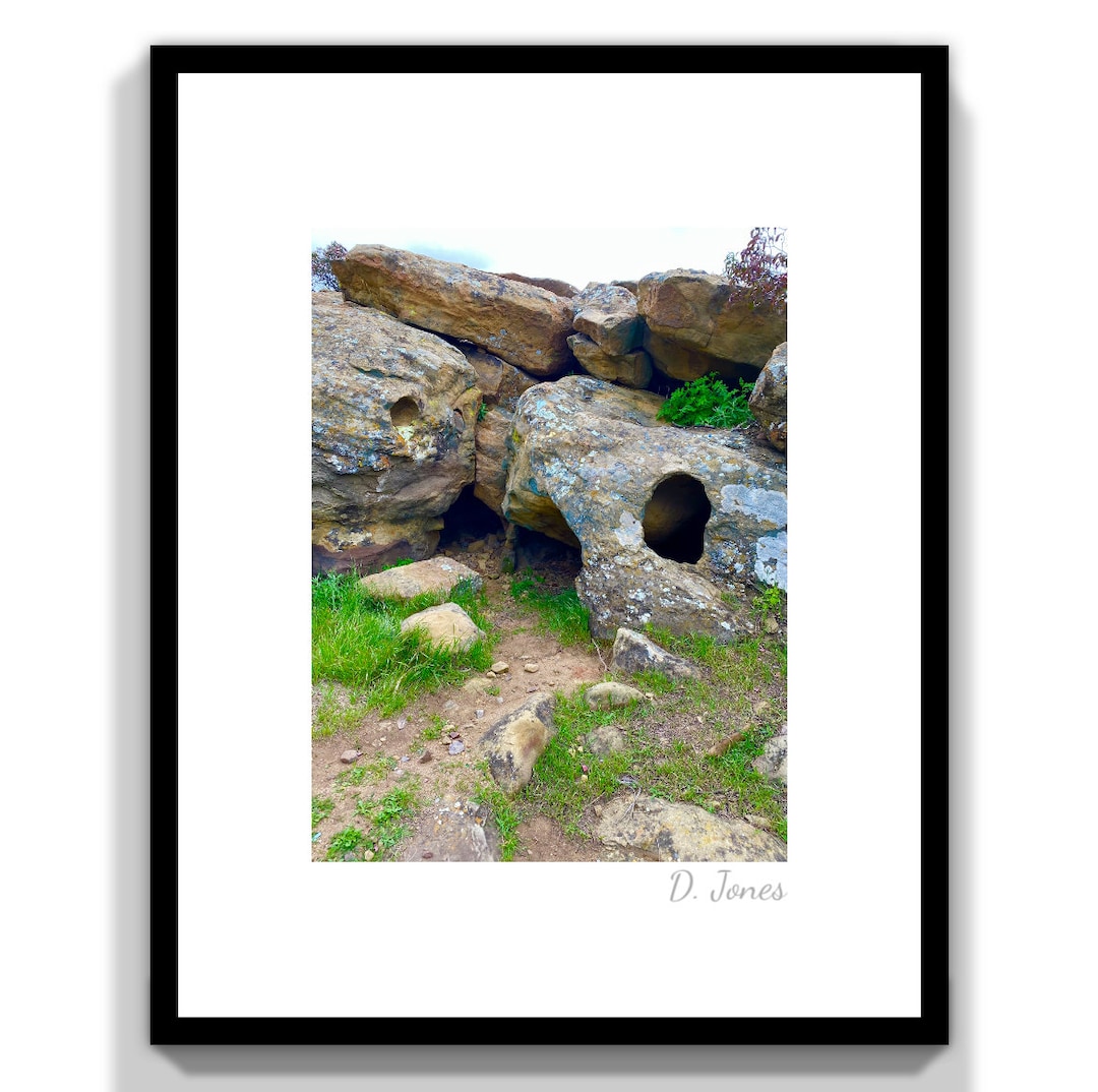 Simi Valley, California ‘1313 Cobblestone Way’ Cave Rocks Grass Sky ...