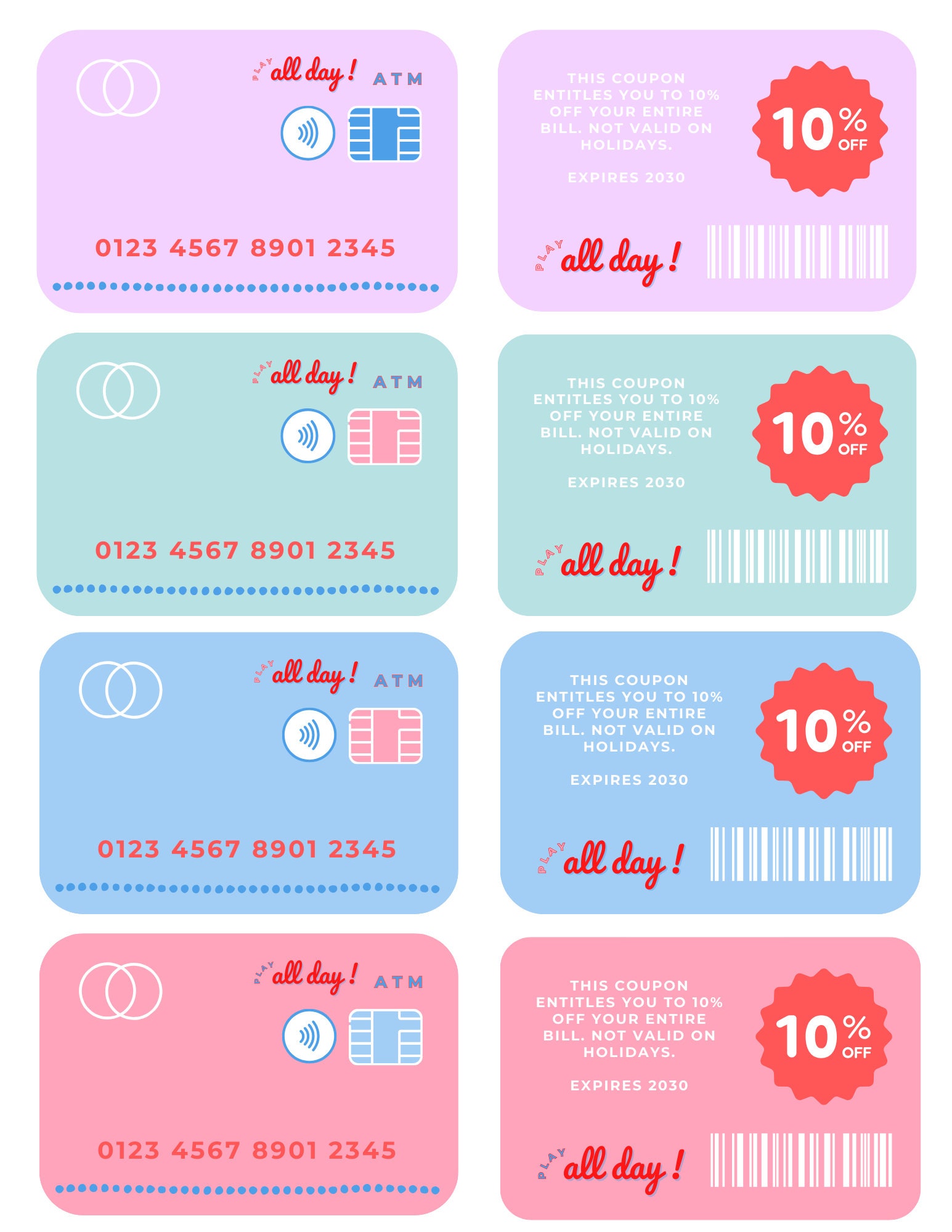 Dramatic Play Digital Download of Pretend Money Printable for Pretend ...