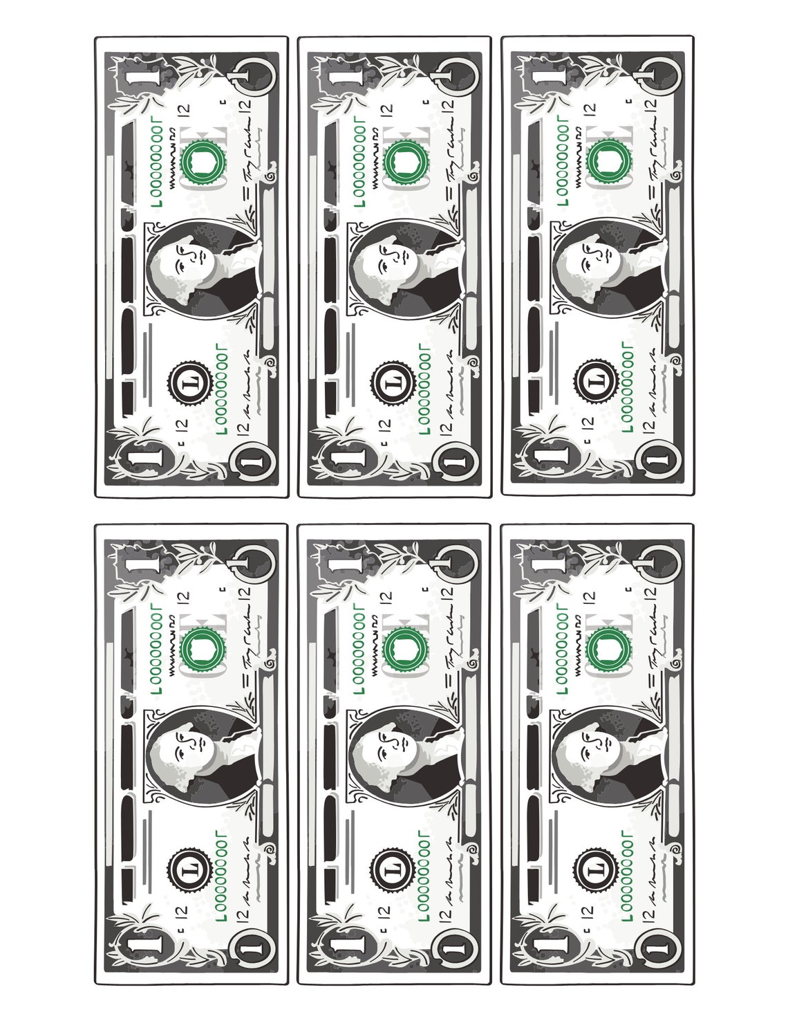 Dramatic Play Digital Download of Pretend Money Printable for Pretend ...