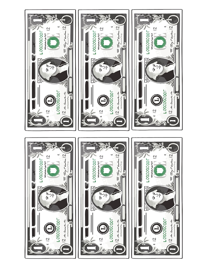 Dramatic Play Digital Download of Pretend Money Printable for Pretend ...
