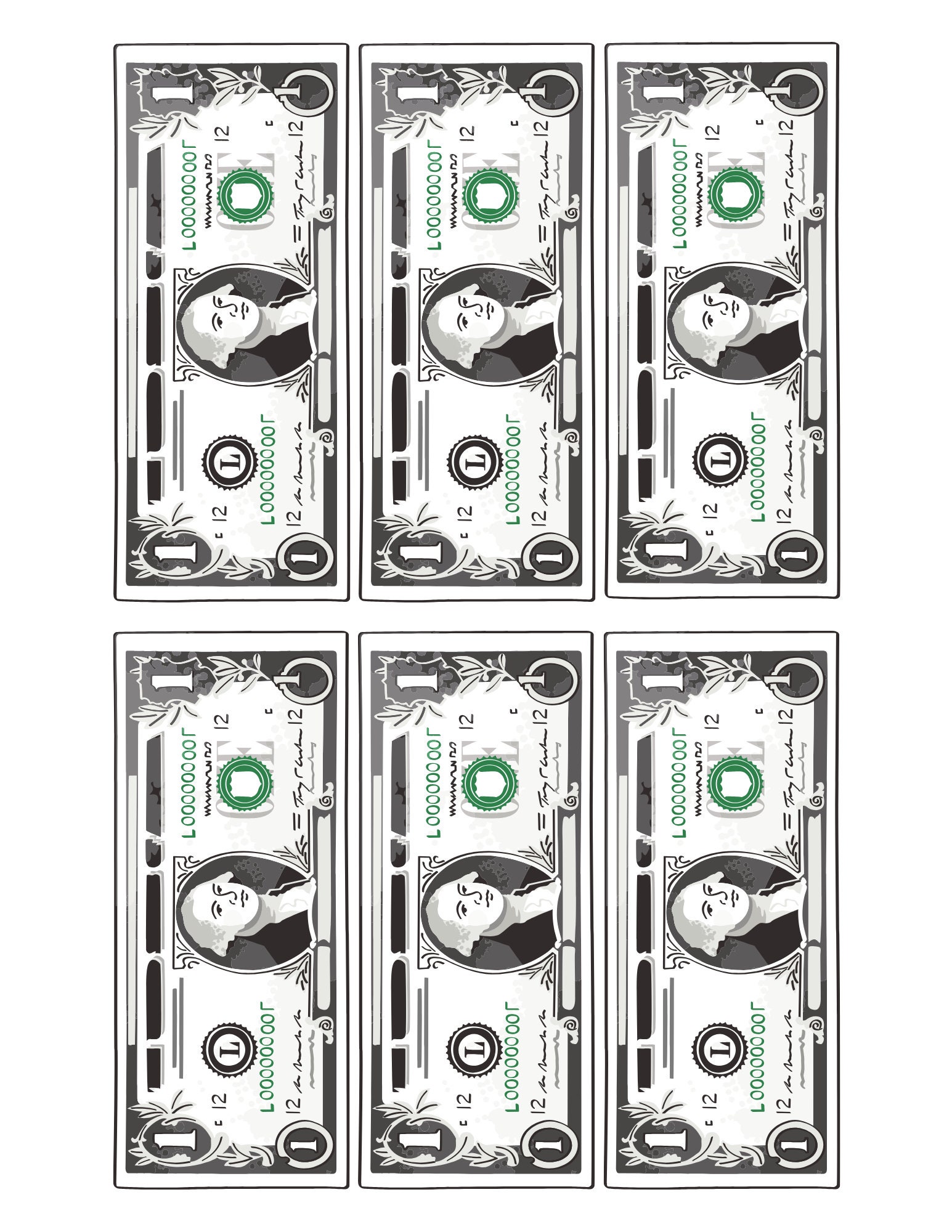 Dramatic Play Digital Download of Pretend Money Printable for Pretend ...