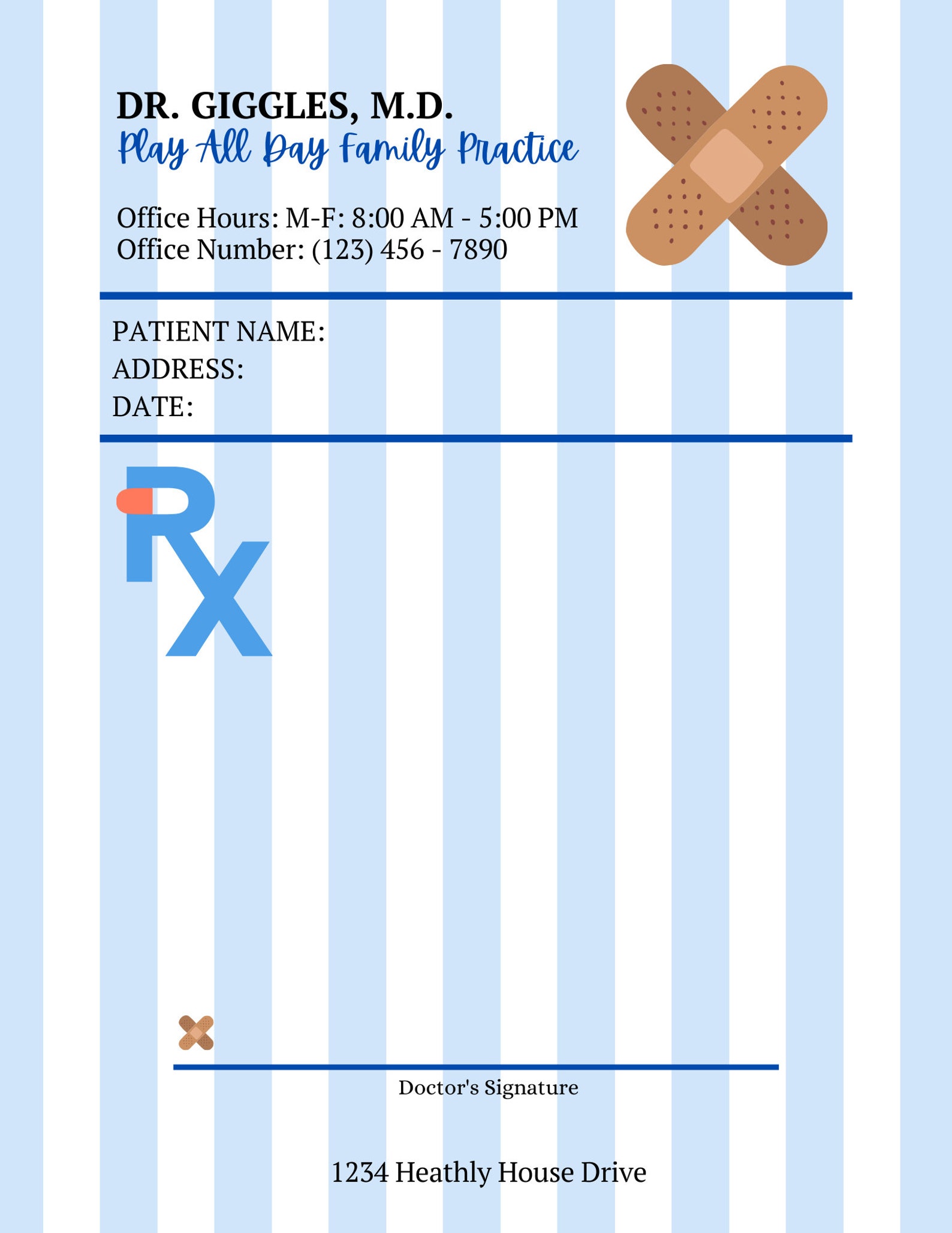 Doctor RX Prescription Pretend Play Notepad - 50 Pages per Notepad - Etsy