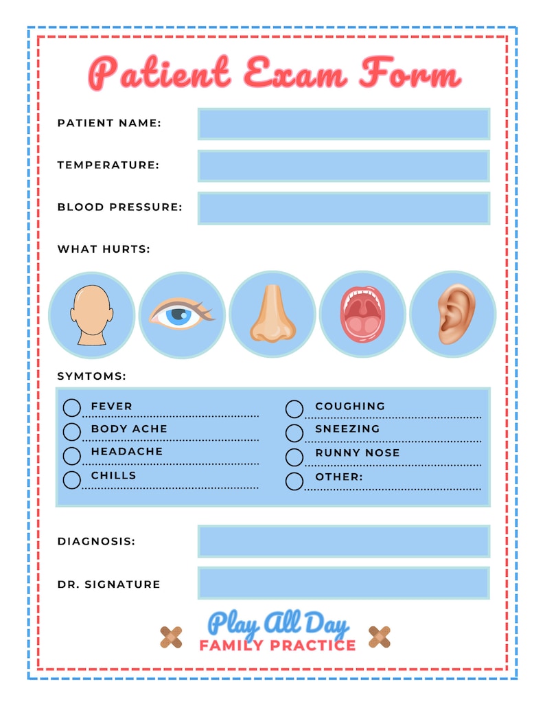 Doctor Pretend Play Printable Bundle for Kids (instant Download) - Etsy