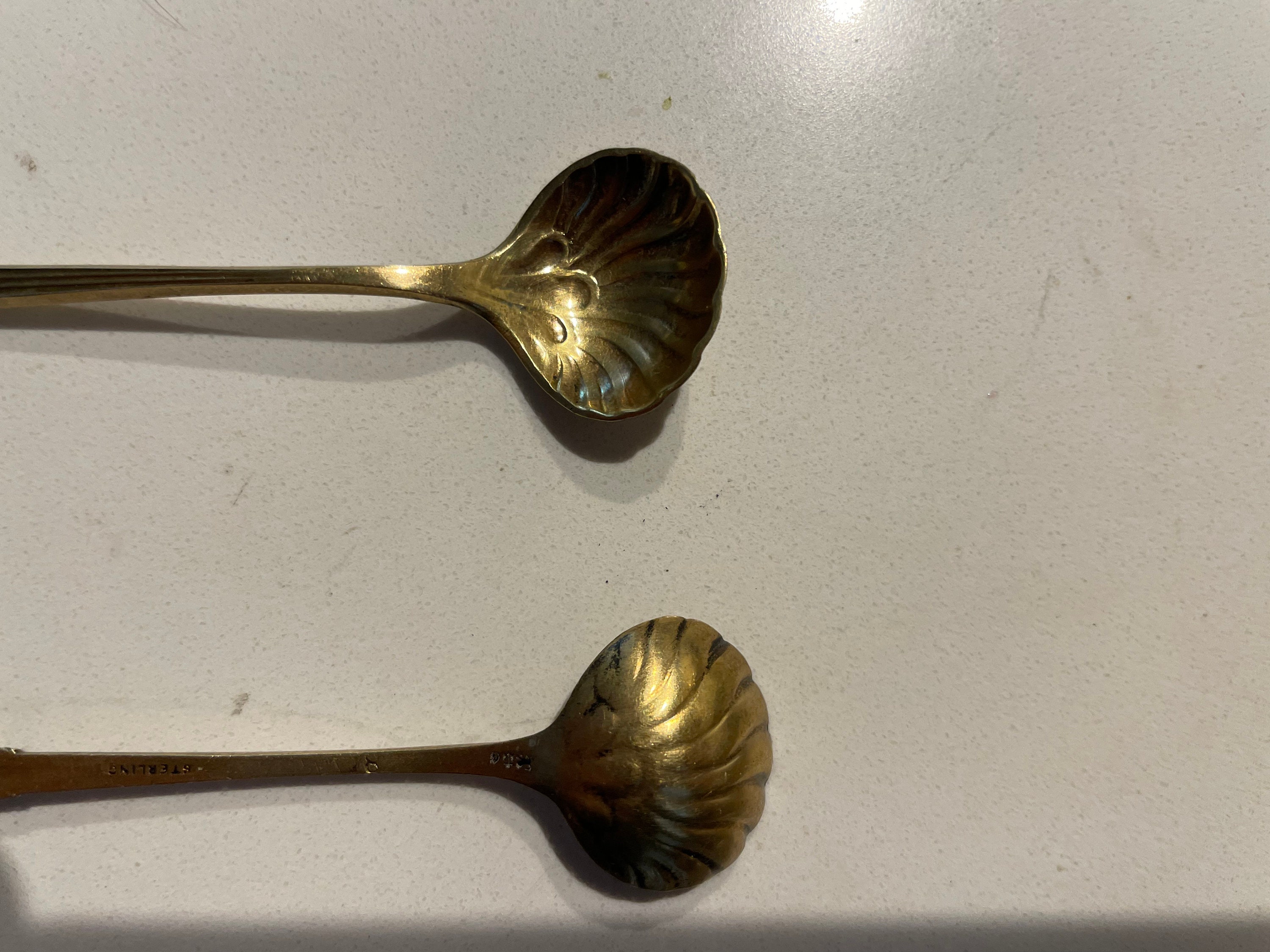 Gorham Sterling Salt Cellars, Ruby Glass Inserts, Original Spoons ...