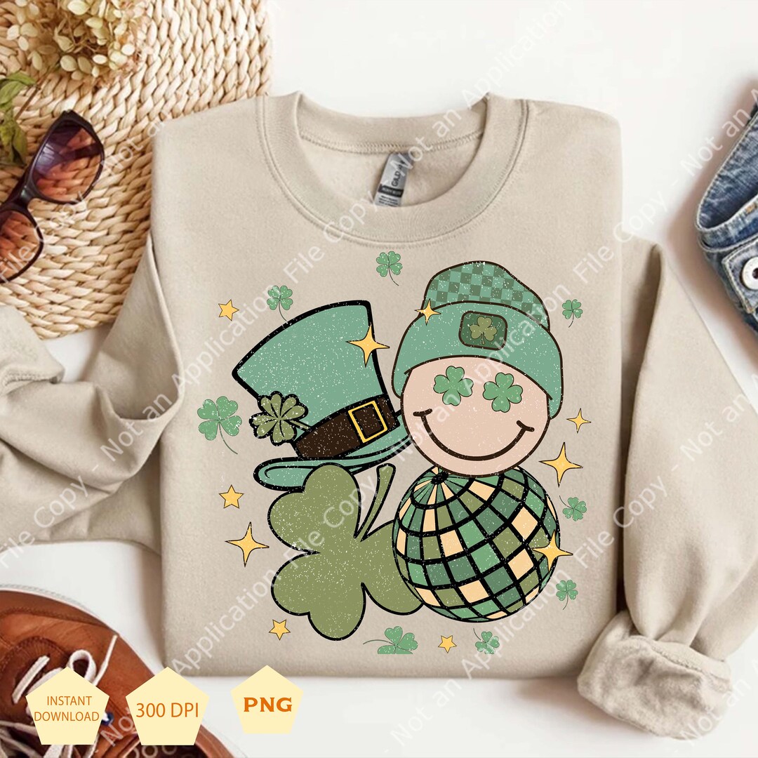 St Patrick's Doodles Png, St Patrick's Sublimation, Retro St Patrick's ...