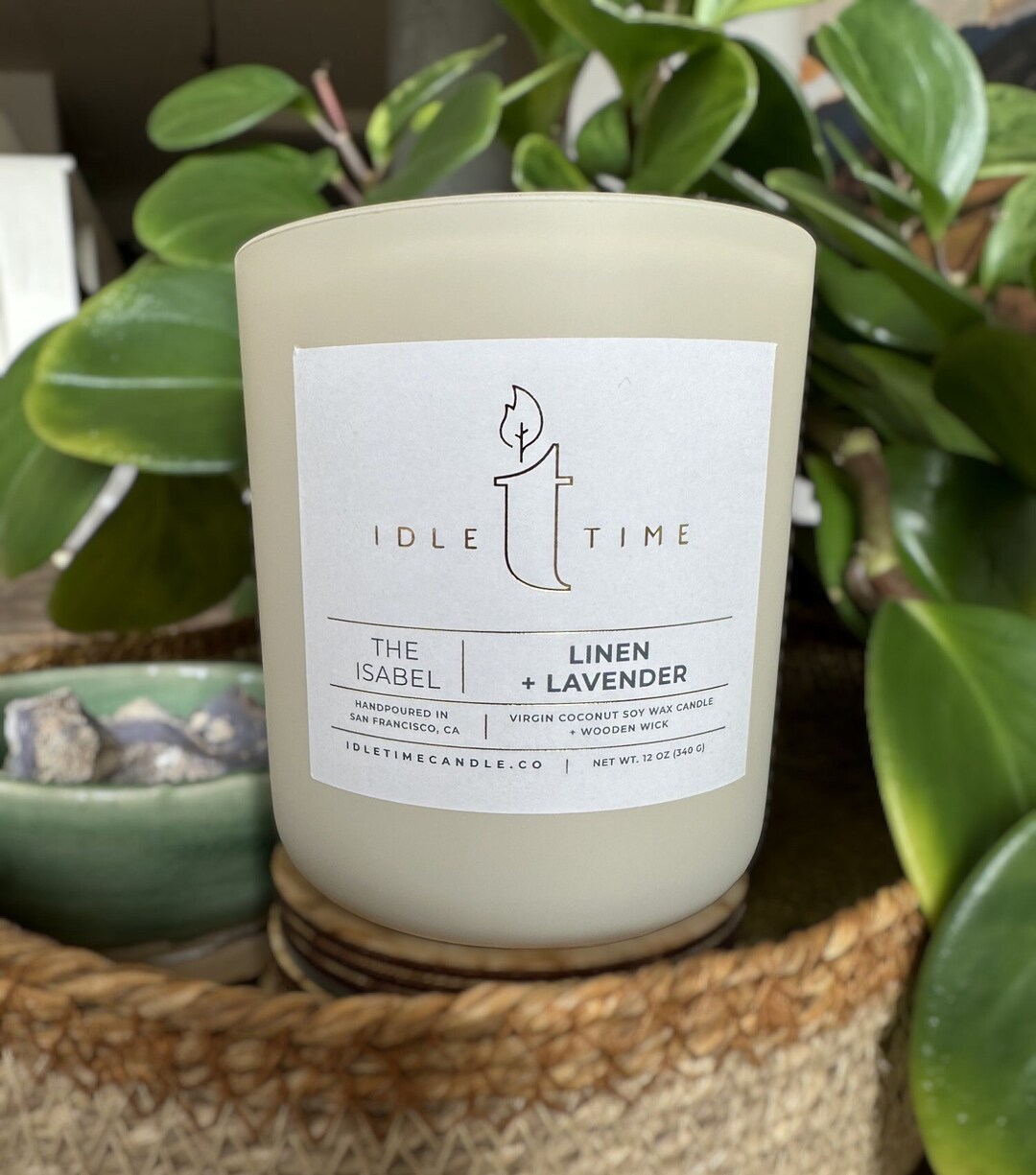 THE ISABEL • Linen + Lavender | 12oz Candle | Virgin Coconut Soy Wax ...