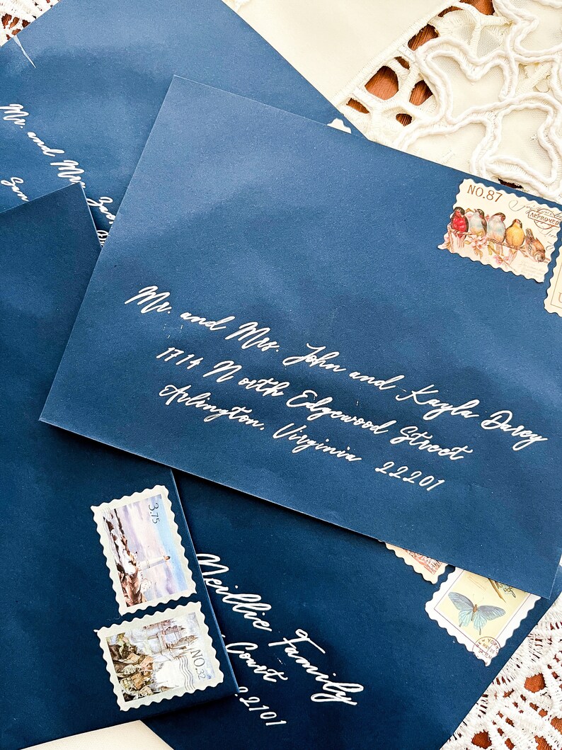 Wedding Envelope Calligraphy - Etsy