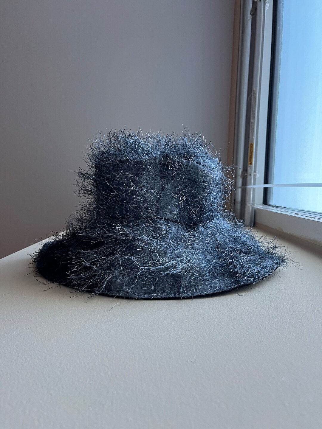 Wide Brimmed Y2K Fuzzy Hat - Etsy