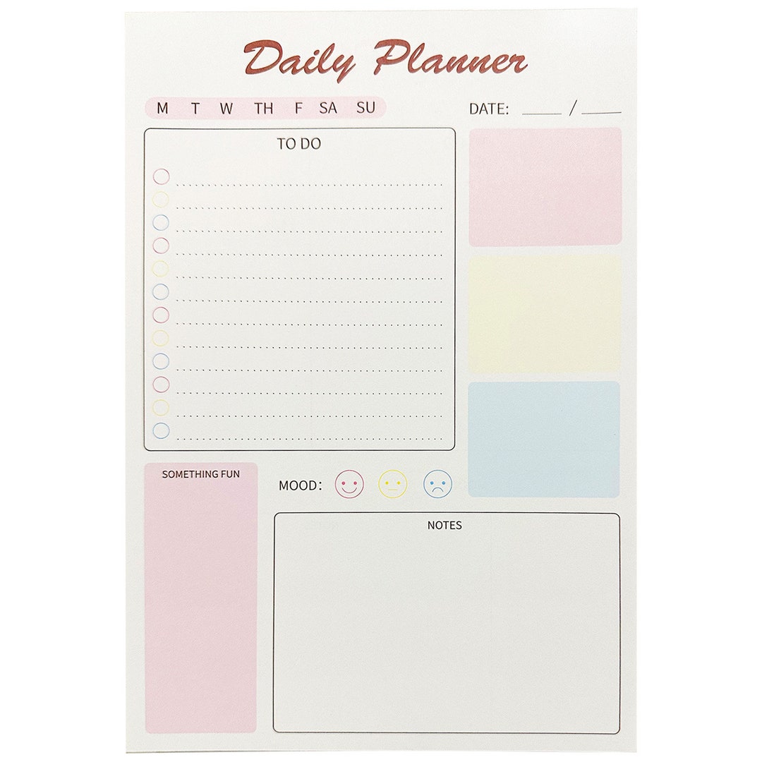 Daily Planner, Magnetic Daily Checklist Notepad Organizing Memo Pad ...