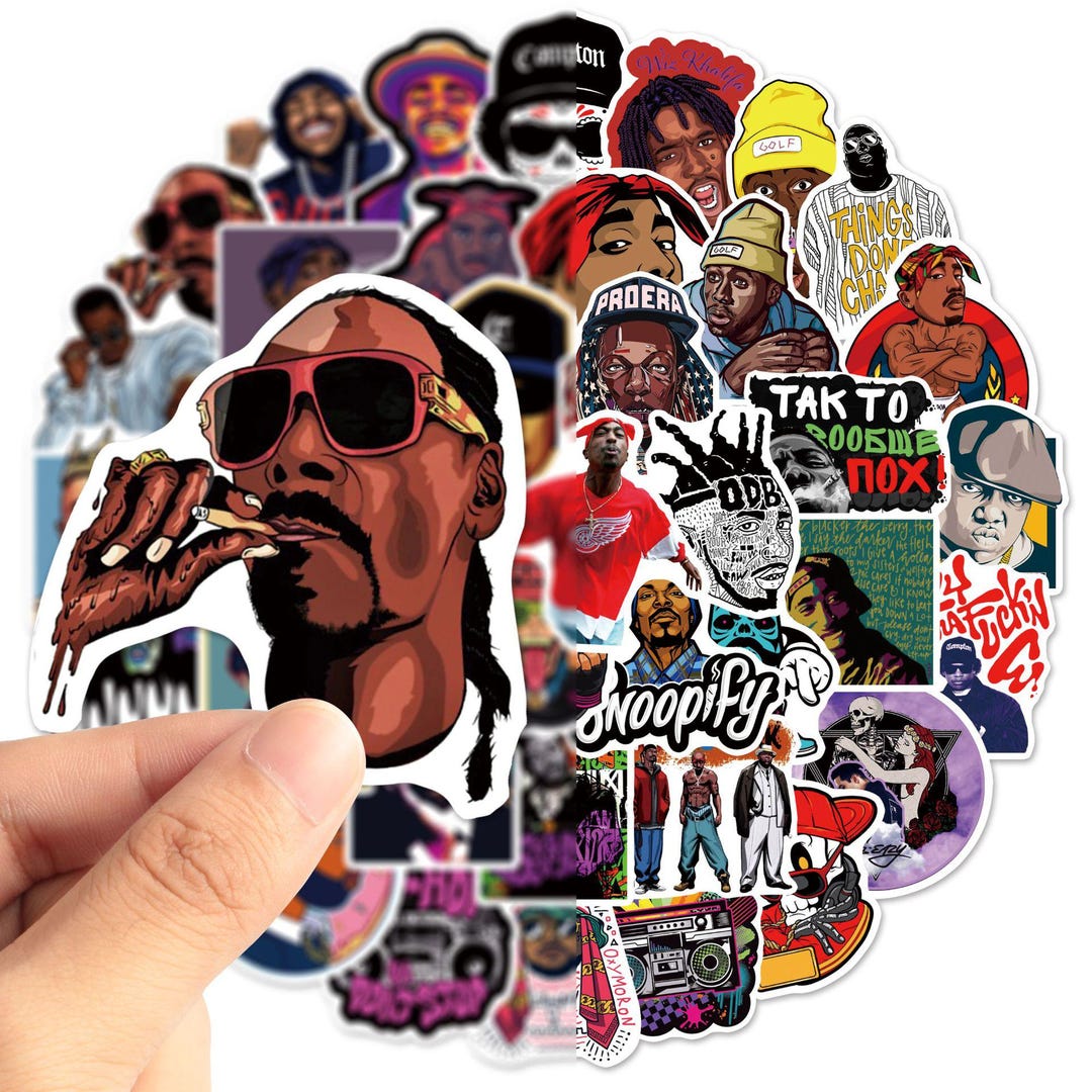 100 Pcs Rock Band Music Stickers - Punk & Rock Decals With Iconic Band ...