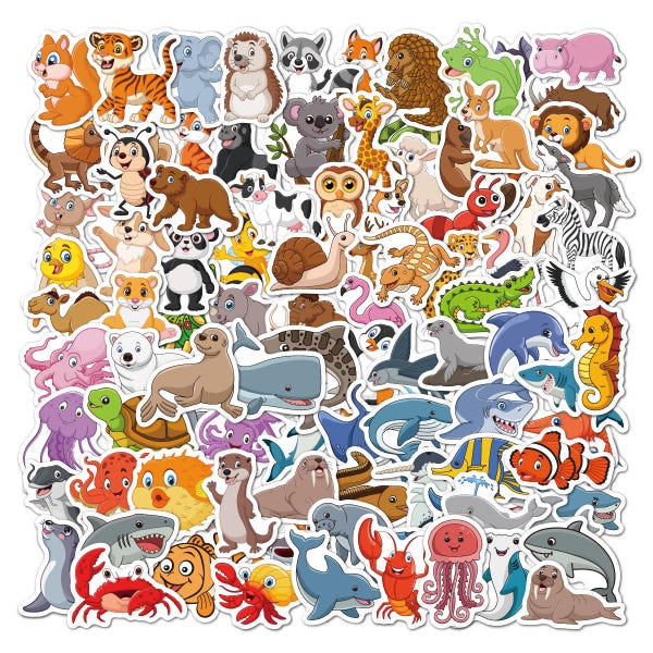 Animal Stickers - Etsy