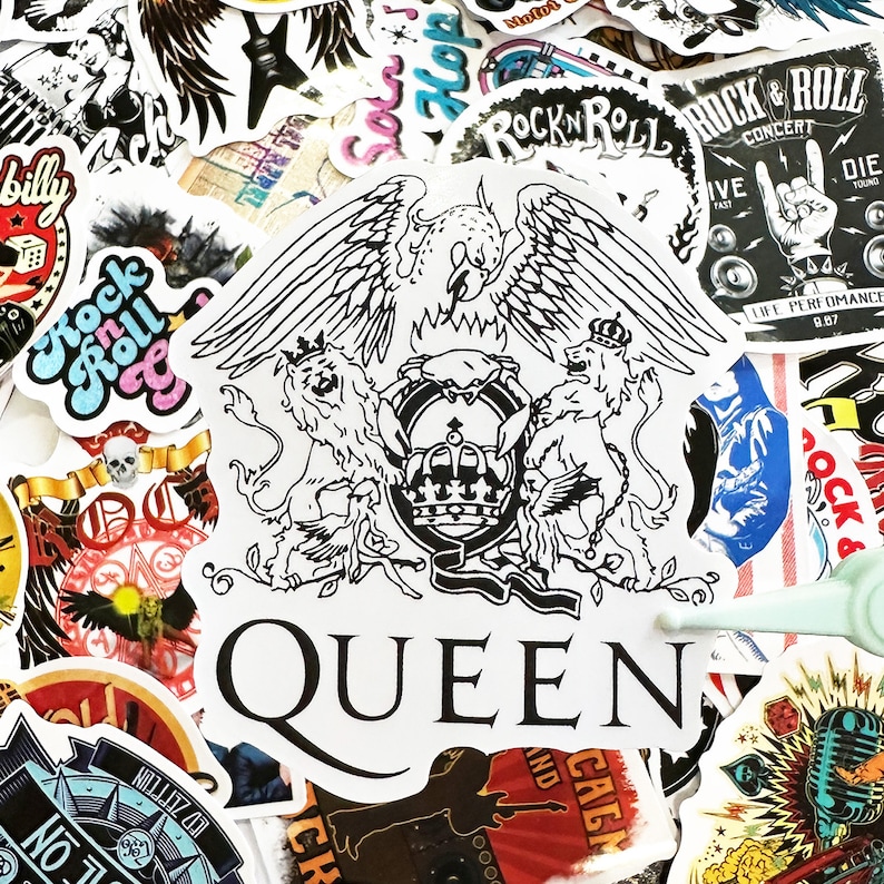 50 Pcs Rock Band Stickers Pack, Punk Rock and Roll Stickers,classic ...