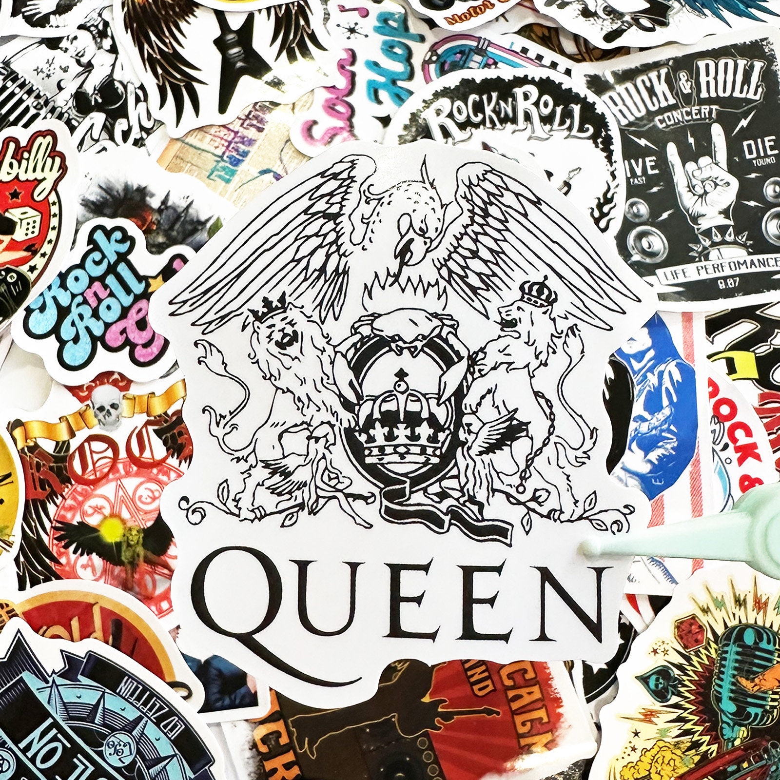 50 Pcs Rock Band Stickers Pack, Punk Rock and Roll Stickers,classic ...