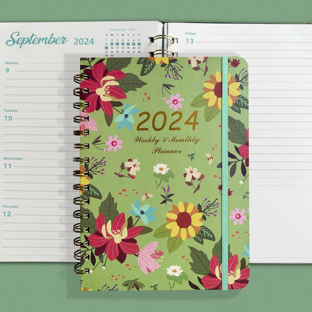 Personalized Planner 2024 Planner Notebook 2024 Weekly Planner Calendar ...