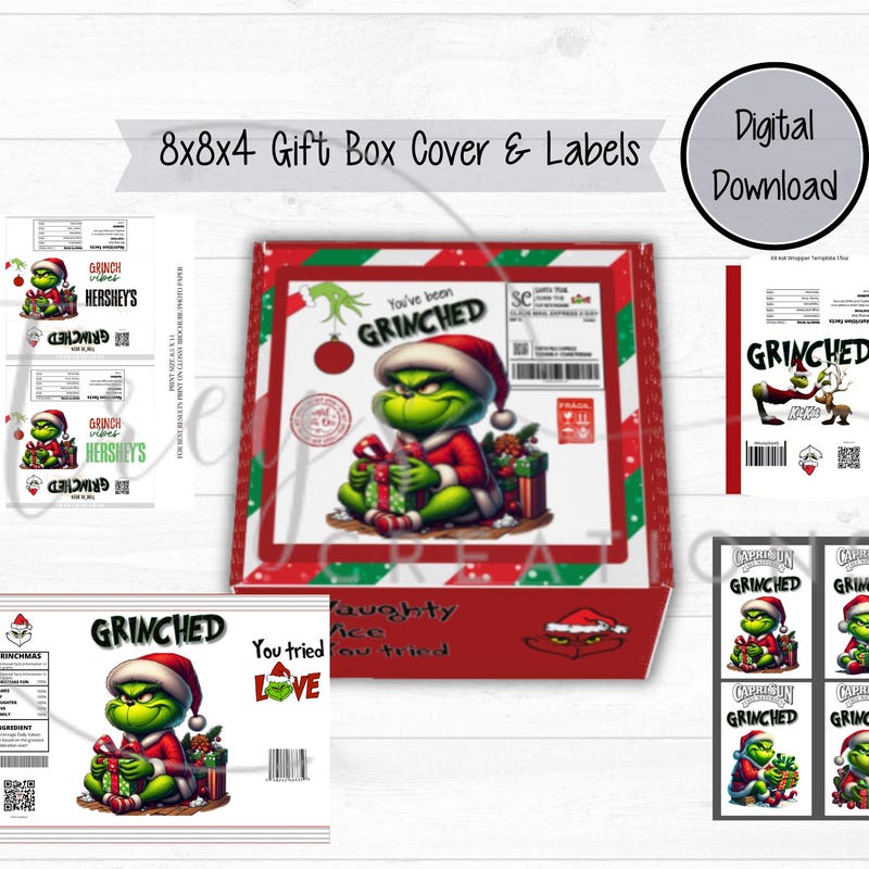 Grinch Chip Bags - Etsy