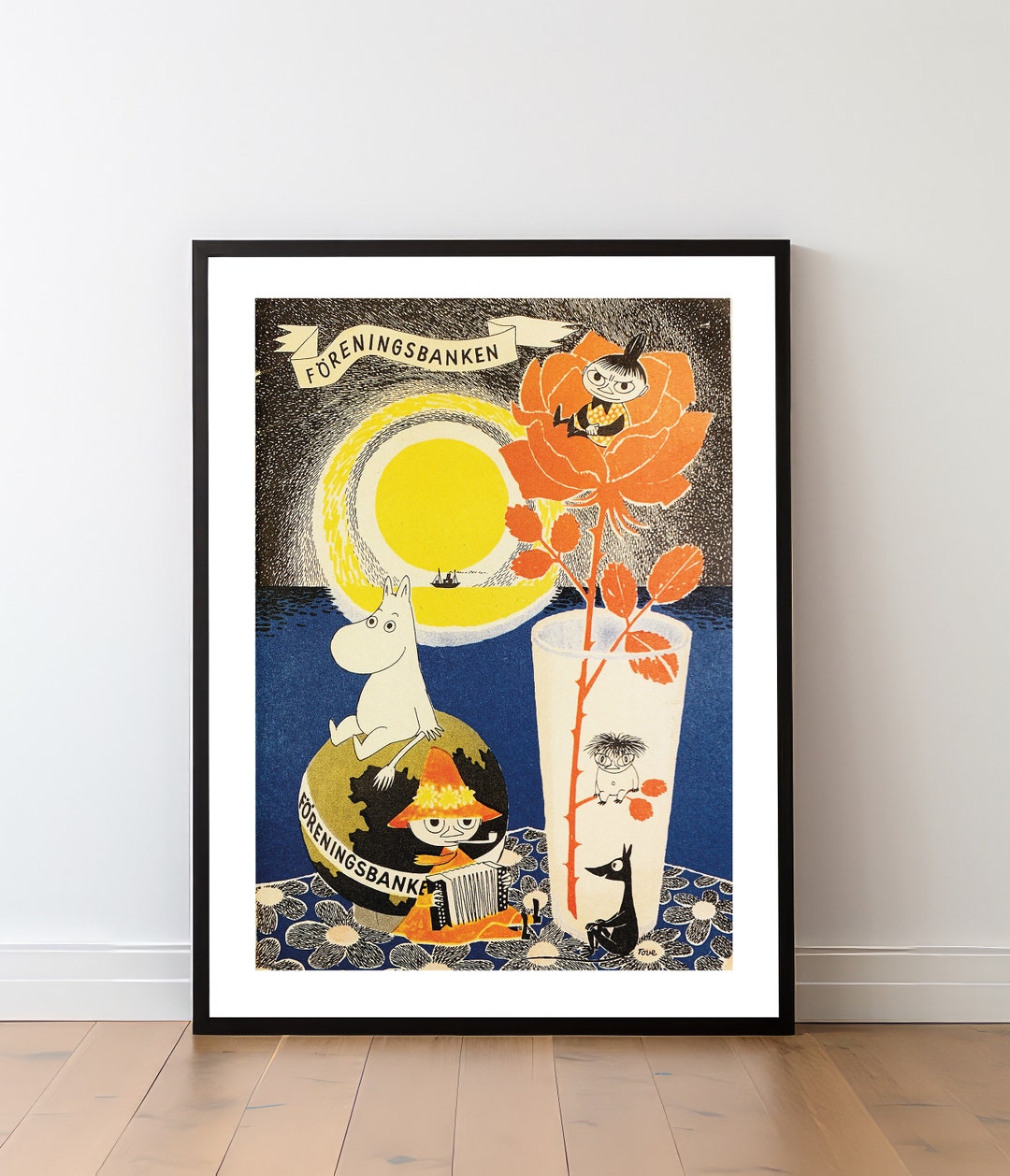 Tove Jansson Moomin Troll Snufkin Little My Wall Art Poster Print A5 A4 ...