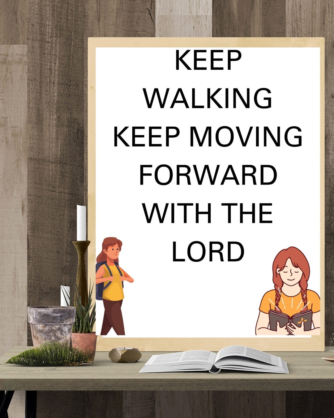 KEEP WALKING Keep Moving Forward Printable Wall Art Print - Etsy