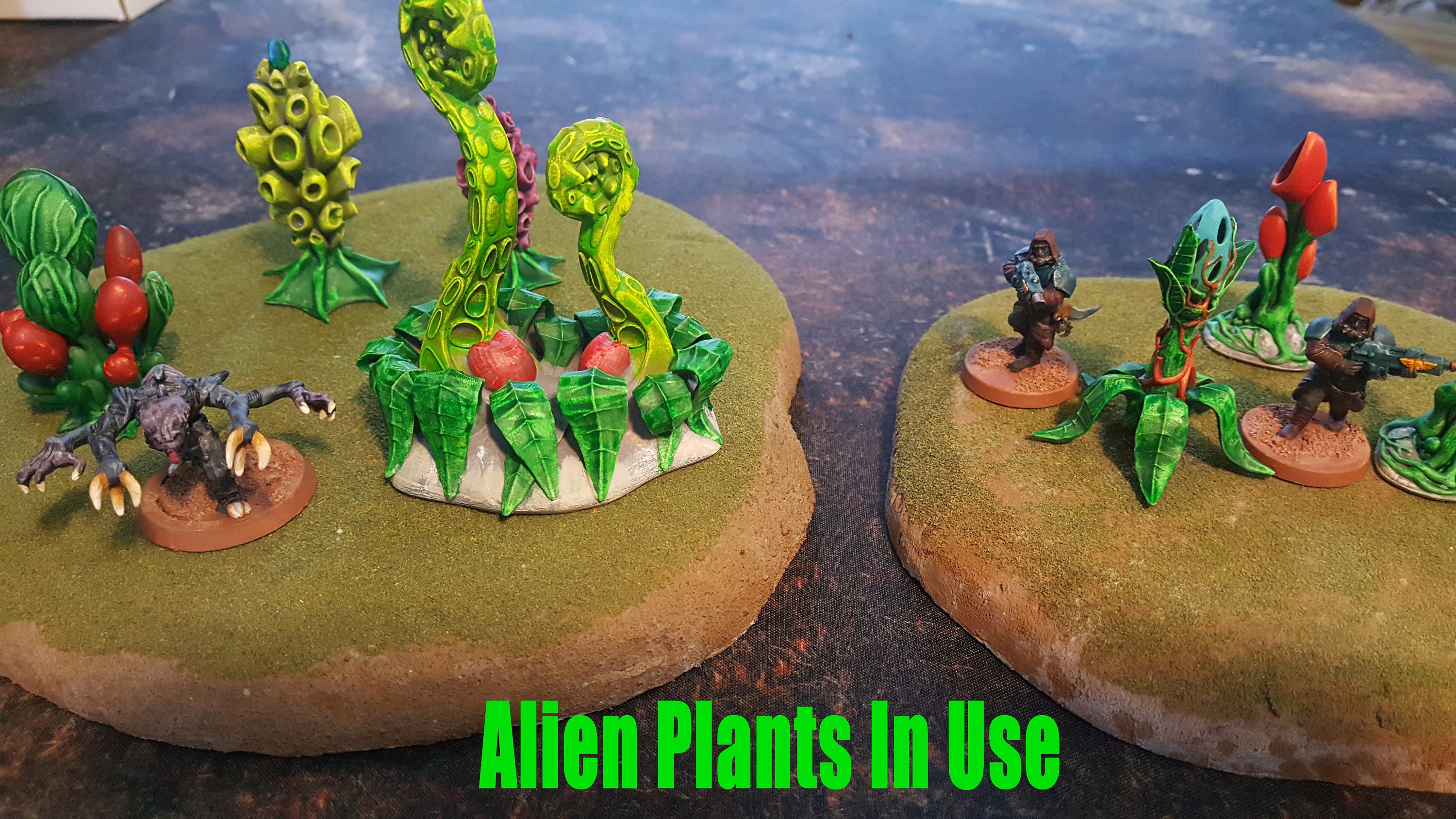 Alien Plant Painted Terrain: "mouth Plant" for Warhammer, Infinity ...