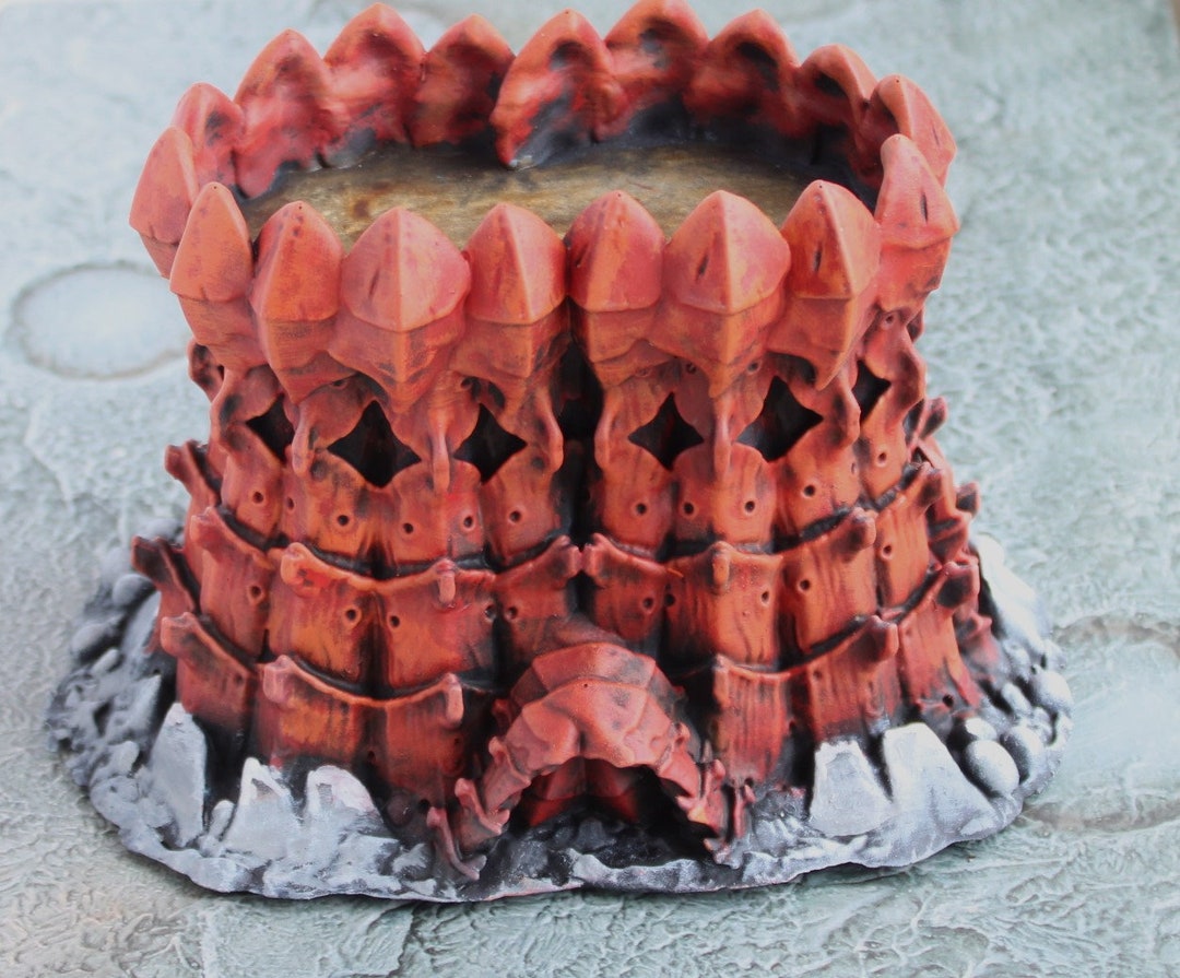 Painted Alien Hive Structure for Wargames Like Warhammer 40,000 With ...